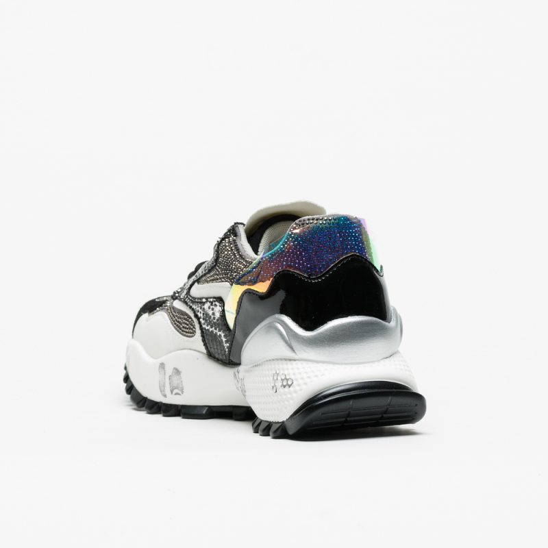 Sapatilha Exé D190608-17 Black Silver - Eva Shoes