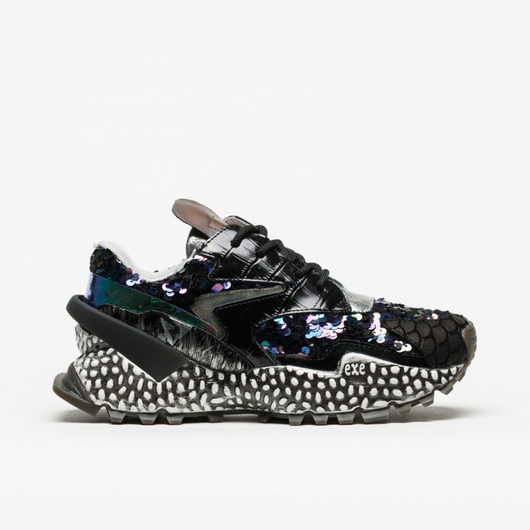 Sapatilha Exé 999-14 Black Blue - Eva Shoes