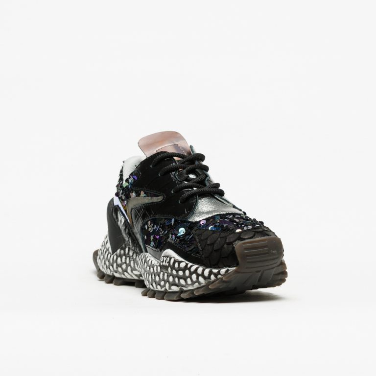 Sapatilha Exé 999-14 Black Blue - Eva Shoes
