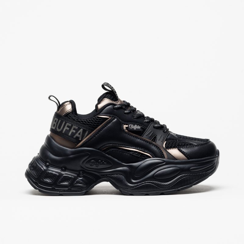 Sapatilha Buffalo Yuno One Black - Eva Shoes