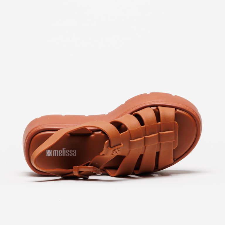 Chinelo Melissa Up Platform Castanho - Eva Shoes